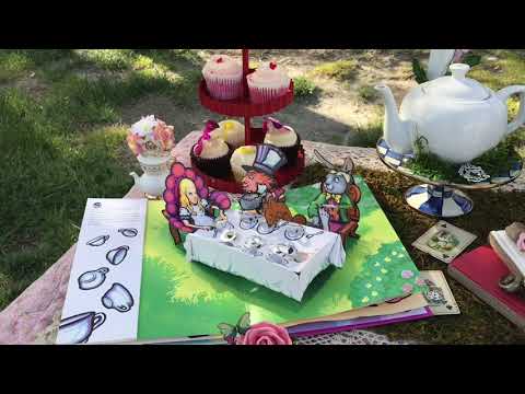 How To Make Alice in Wonderland Tablescape Tea Party/Tea Party/Grandma Sandy