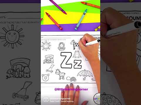 Beginning Sounds Coloring Sheets