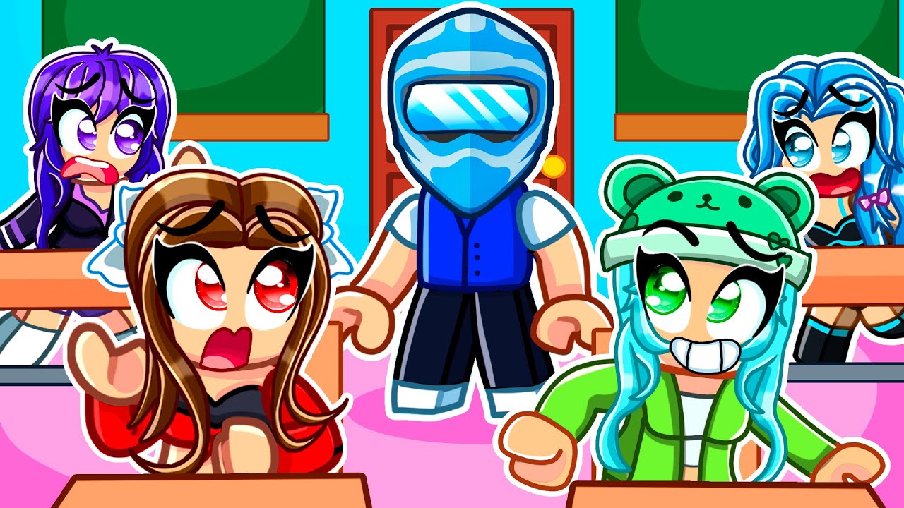 Andy Is So HANDSOME He Wears A HELMET To AVOID GIRLS In Roblox Snapchat!