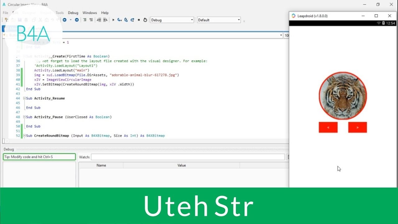 Basic4Android (B4A) | Circular Image View with XUI Library on Basic4Android