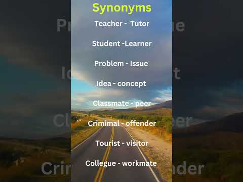 The Wild World of English Synonyms