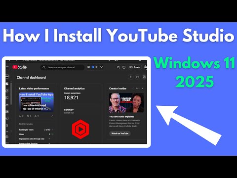 How to Download Install YouTube Studio App on Windows 11