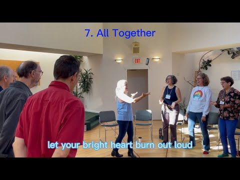 “Be The Light” by Lea Morris, taught in four parts at the Ubuntu Choir Network’s CCLT