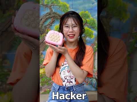 Khi Chúng Tôi Chơi Pop It Xịn Và Dỏm | Pop It Sound Noob vs Pro vs Hacker #shorts