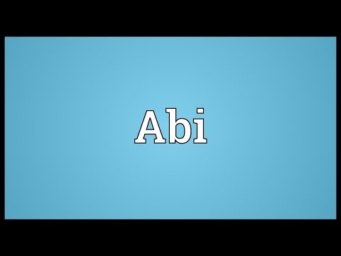 Abi Meaning