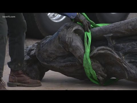 The meaning of the toppled Christopher Columbus monument outside the Minnesota State Capitol