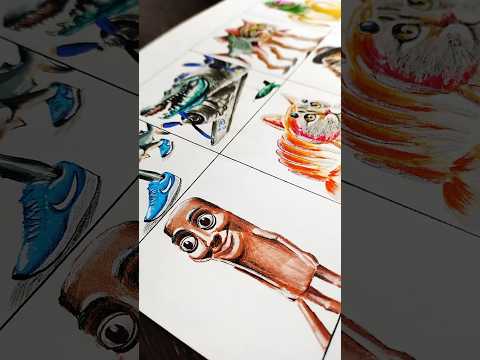 How I drew TOP 8 Italian Brainrot AI Animals #art #drawing #aianimals