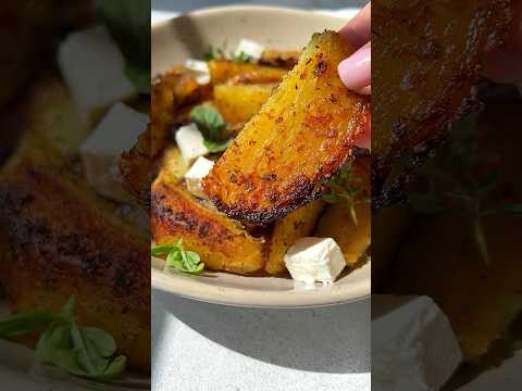 The Best Crispy Lemony Greek Potato Recipe Ever 😳 #potato #shortscooking