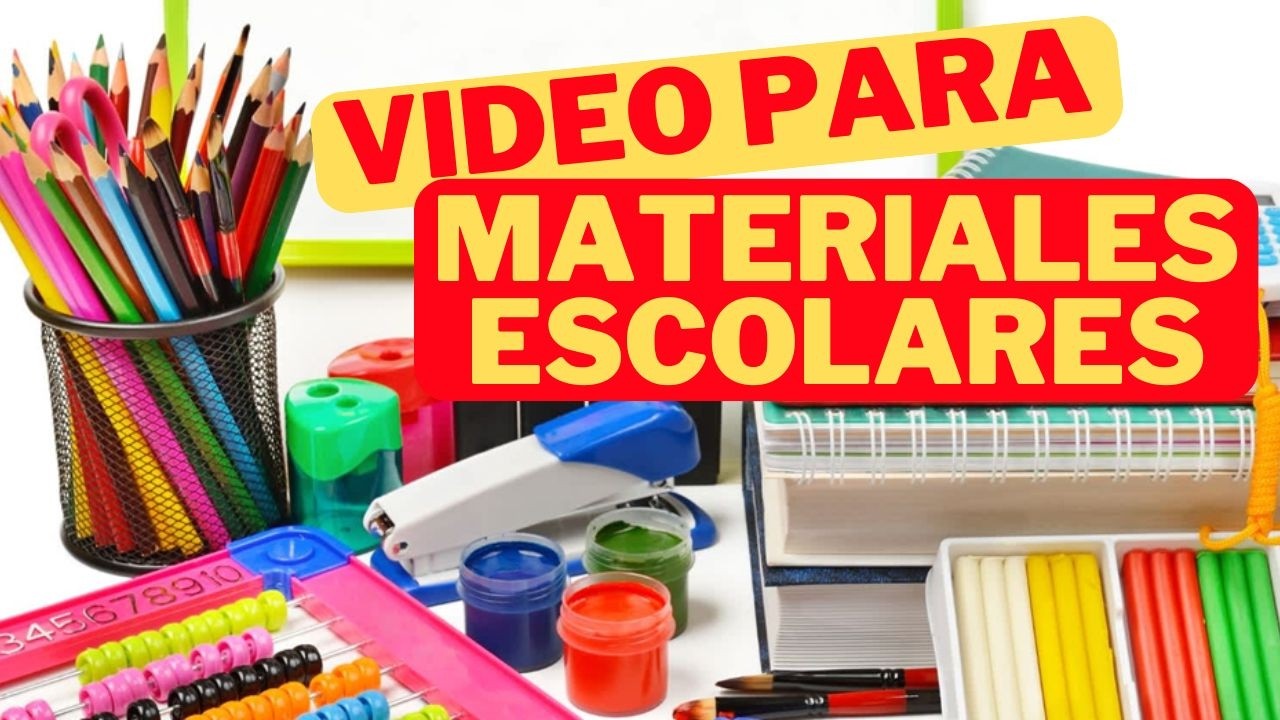 VIDEO para vender MATERIALES ESCOLARES - PAPELERIA - LIBRERIA