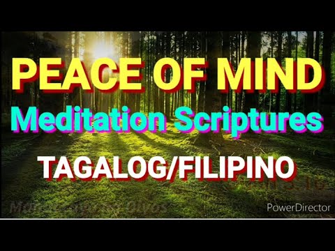 PEACE OF MIND❤️ / TAGALOG-FILIPINO Language / BEDTIME MEDITATION SCRIPTURES/God❤️u #tagalogbibles1