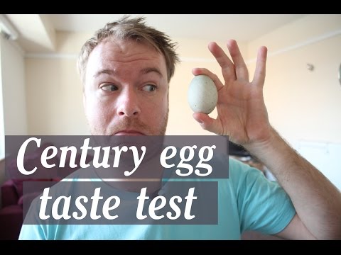 Century egg taste test *WARNING VOMIT ALERT