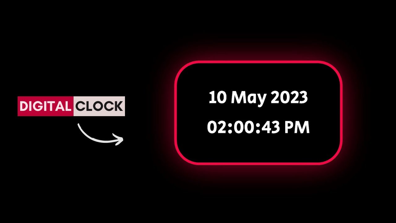Build a Digital Clock with date and time in CSS JavaScript