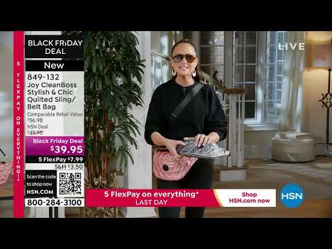 Joy CleanBoss Stylish Chic Quilted Sling/Belt Bag