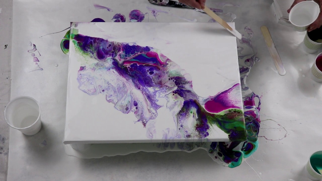 (447) Primary Elements Dutch Pour! Acrylic Pouring Technique