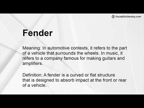 Fender Meaning