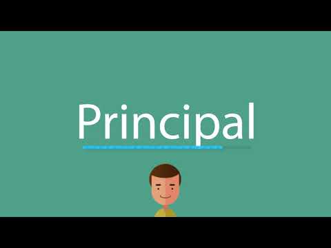 How to say Principal