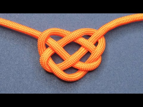 How to tie the Celtic Heart knot for begginers. The Celtic Heart paracord knot diy tutorial.