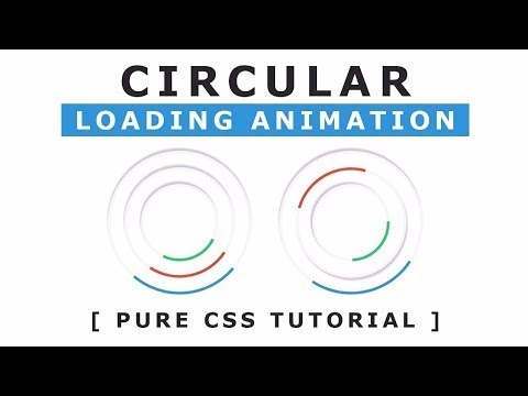 Online Tutorial for Circular Loading Animation in CSS With Demo