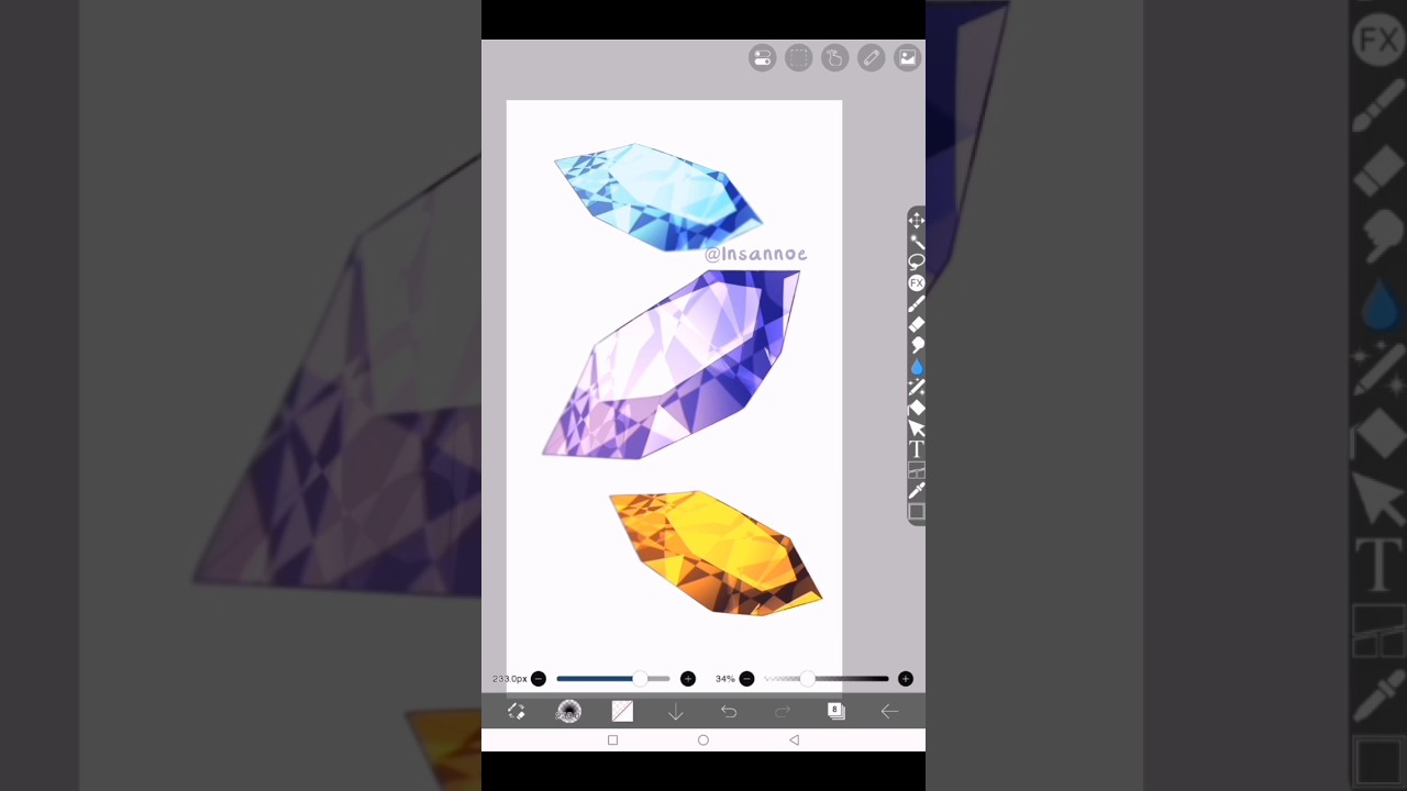 How to color gemstone in IbispaintX | Digital art #art #ibispaintx #digitalart