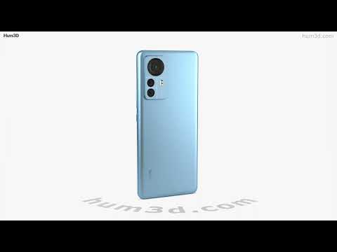 Xiaomi 12 Pro Blue 3D model by 3DModels.org
