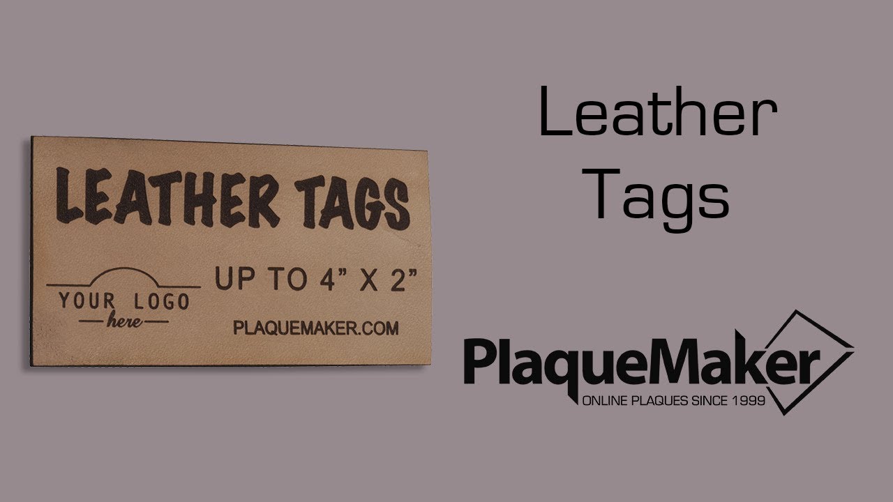 Leather Tags - PlaqueMaker.com