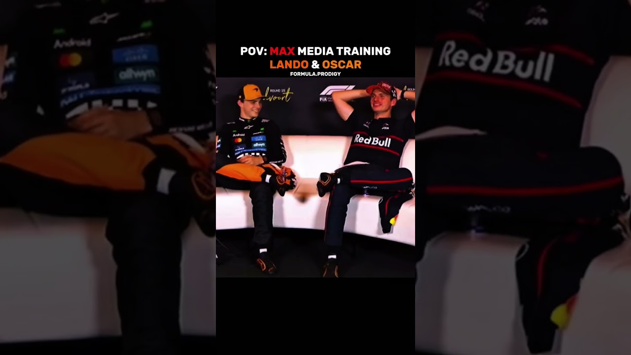 Max media training the McLaren boys 🤝 #f1 #formula1 #shorts