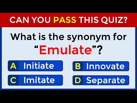 Synonyms Quiz: 96% CANNOT SCORE 25/25 | #challenge 51
