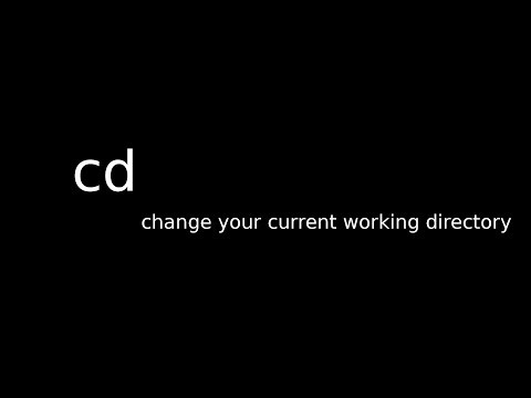 cd : change your current working directory in linux
