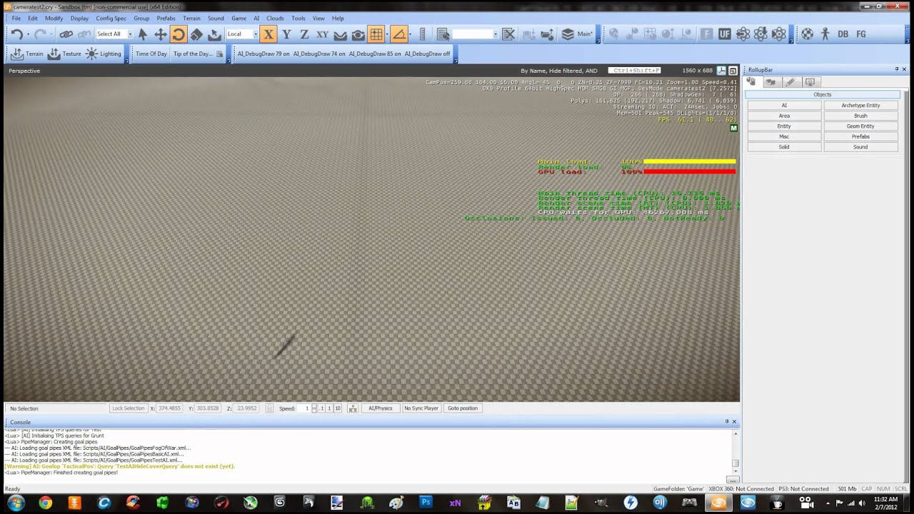 Create a basic rts camera via flowgraph in cryengine 3 sdk tutorial part 1