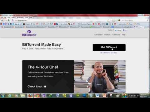 Tutorial: How to download free movies,etc using bittorent from torrentz.com? Part1