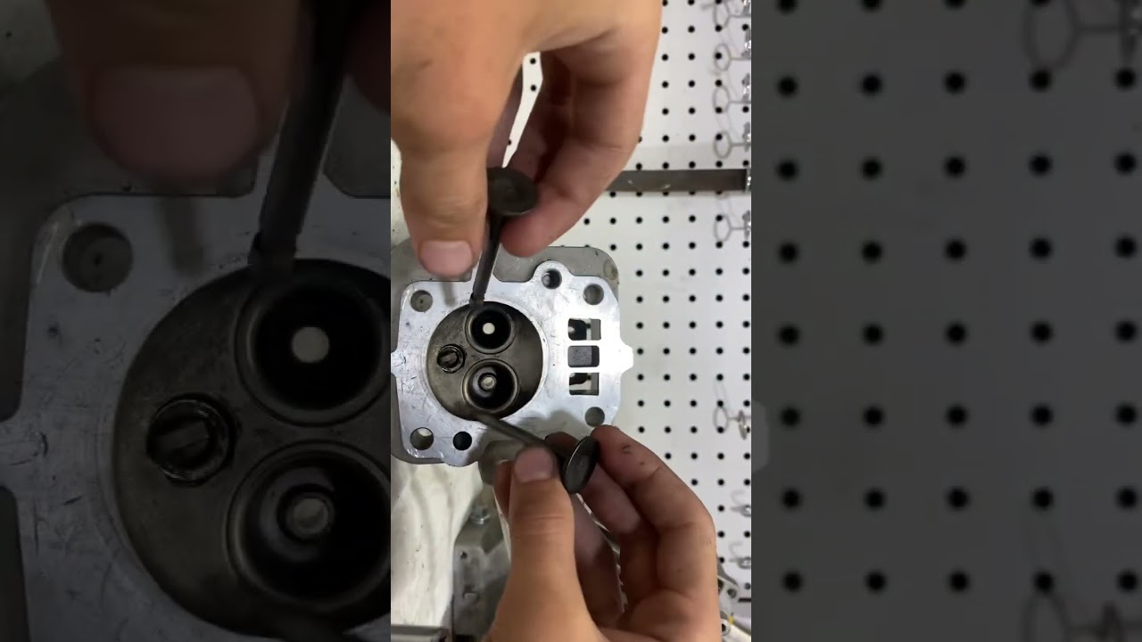 Engine Valve installation #engine #asmr #viral #mechanic #minibike #repair #satisfying