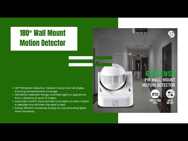 PIR Motion Sensors - 360 Ceiling-Mount PIR Motion Sensor Switch with ...