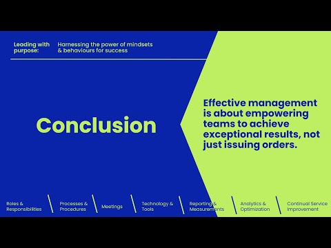 Module 10: The 7-Essential First Line Management Systems - Conclusion