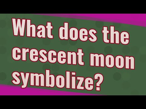 What does the crescent moon symbolize?