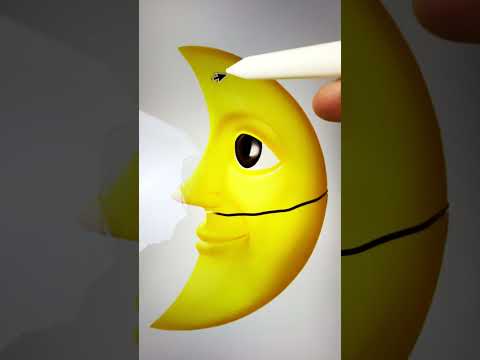 🌛🔪 Quarter Moon Face Emoji #creative #emoji