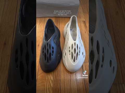 REAL VS FAKE YEEZY FOAM RUNNERS #yeezy #fashion #sneakers #shoes #shorts