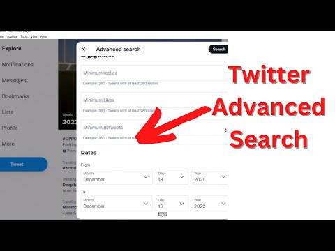 What is Twitter Advanced Search