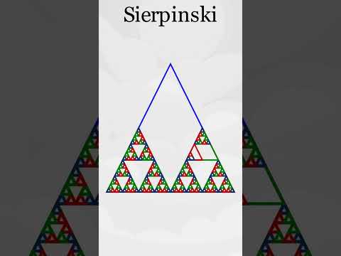 Fractal de Sierpinski #fractal #manim #maths