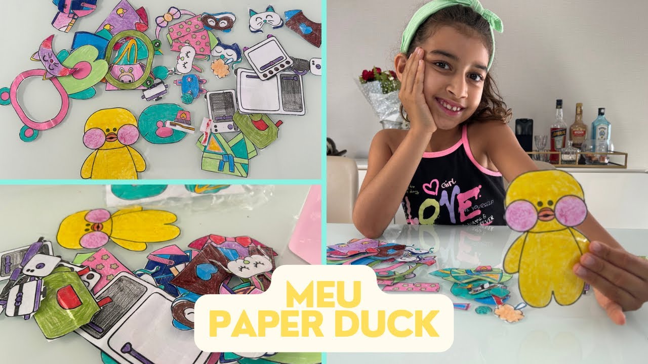 MEU PAPER DUCK E ACESSÓRIOS- Paper duck routine #paperduck