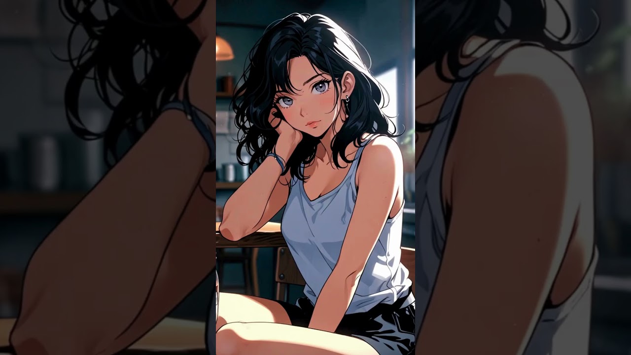 Alone Time #trending #cutegirl #anime #ai #livewallpaper