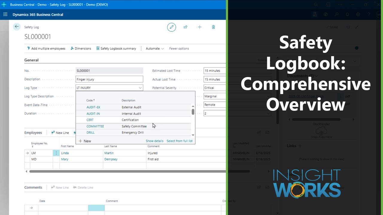 Safety Logbook - Comprehensive Overview