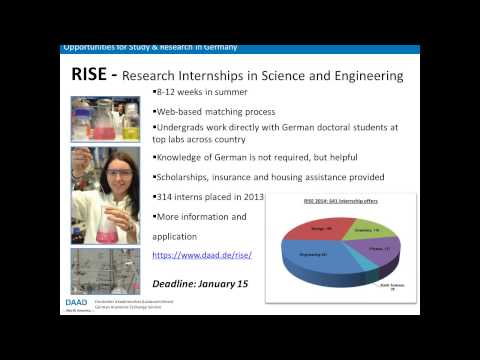 DAAD programs all & Walkthrough of Application Process Webinar 2014