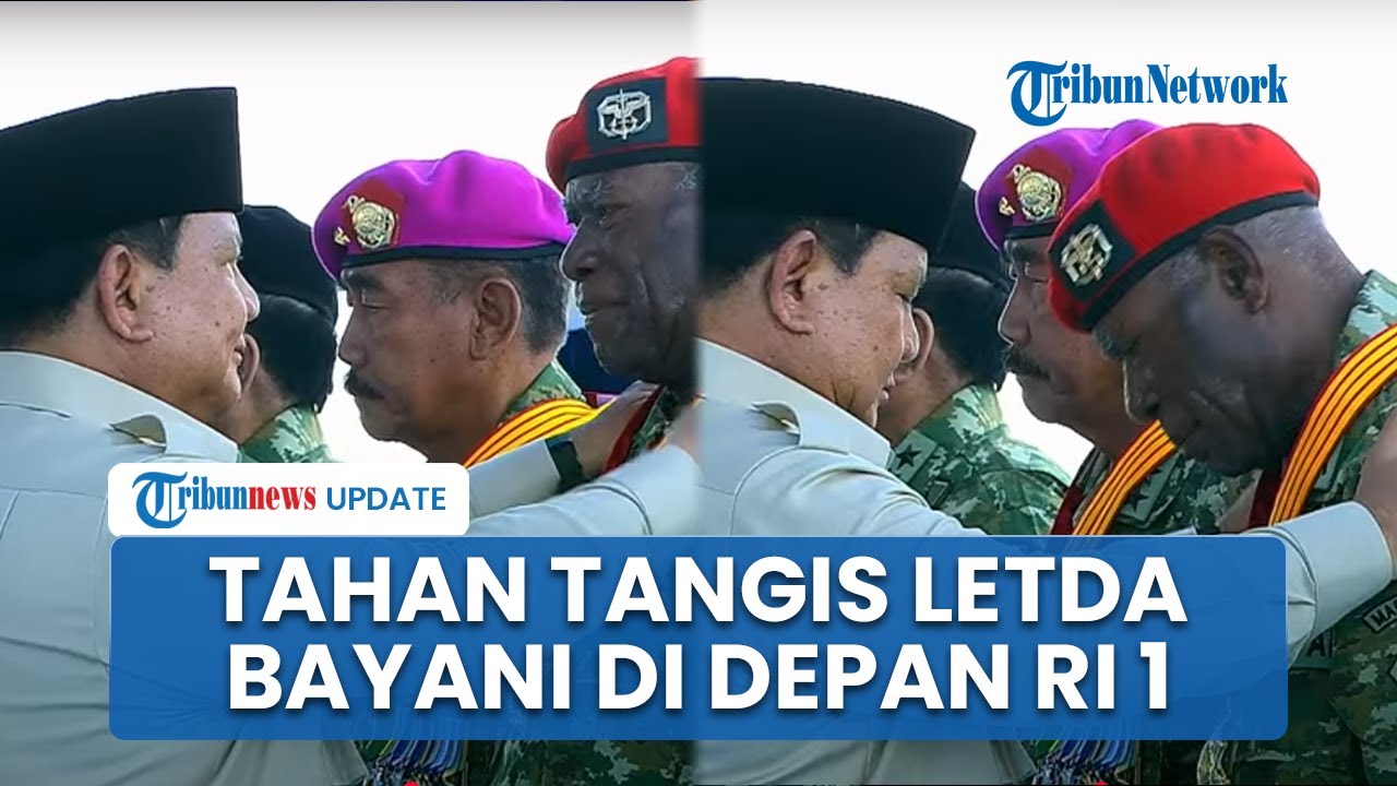Merinding! Tahan Tangis Letda Darius Bayani Diberi Tanda Kehormatan ...