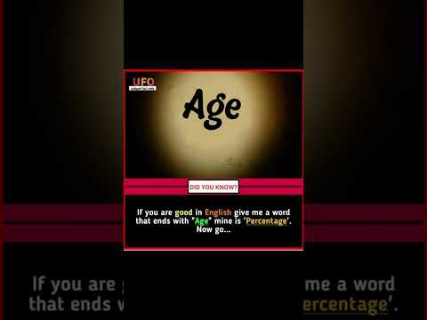 Word end with "age" #shorts #viral
