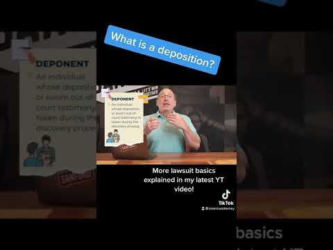 This is need-to-know info if you're in a lawsuit!! #shorts #deposition #legalese #lawyer