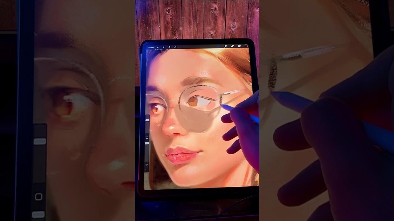 Eye steps in Procreate - avvart