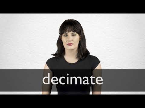 DECIMATE definition in American English | Collins English Dictionary