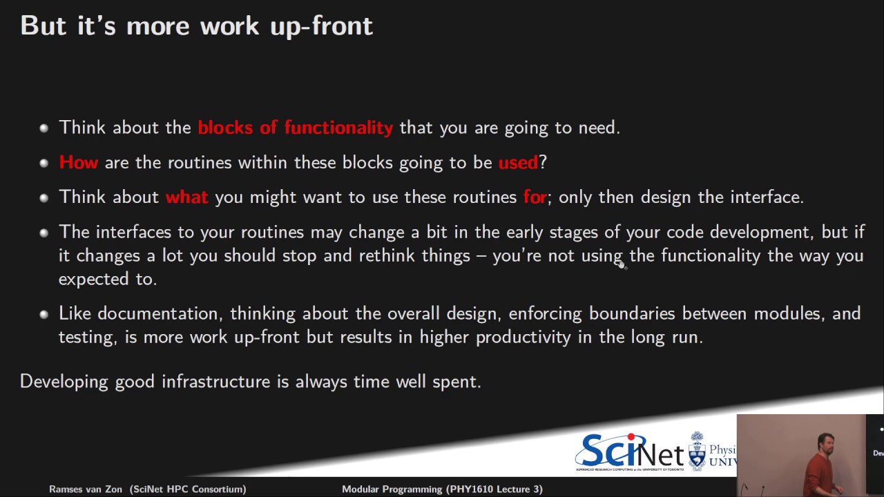 Scientific Computing Lecture 3: Modular Programming