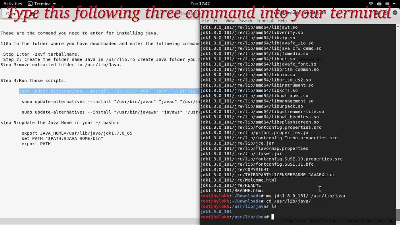 How to install java in kali/ubuntu/fedora?