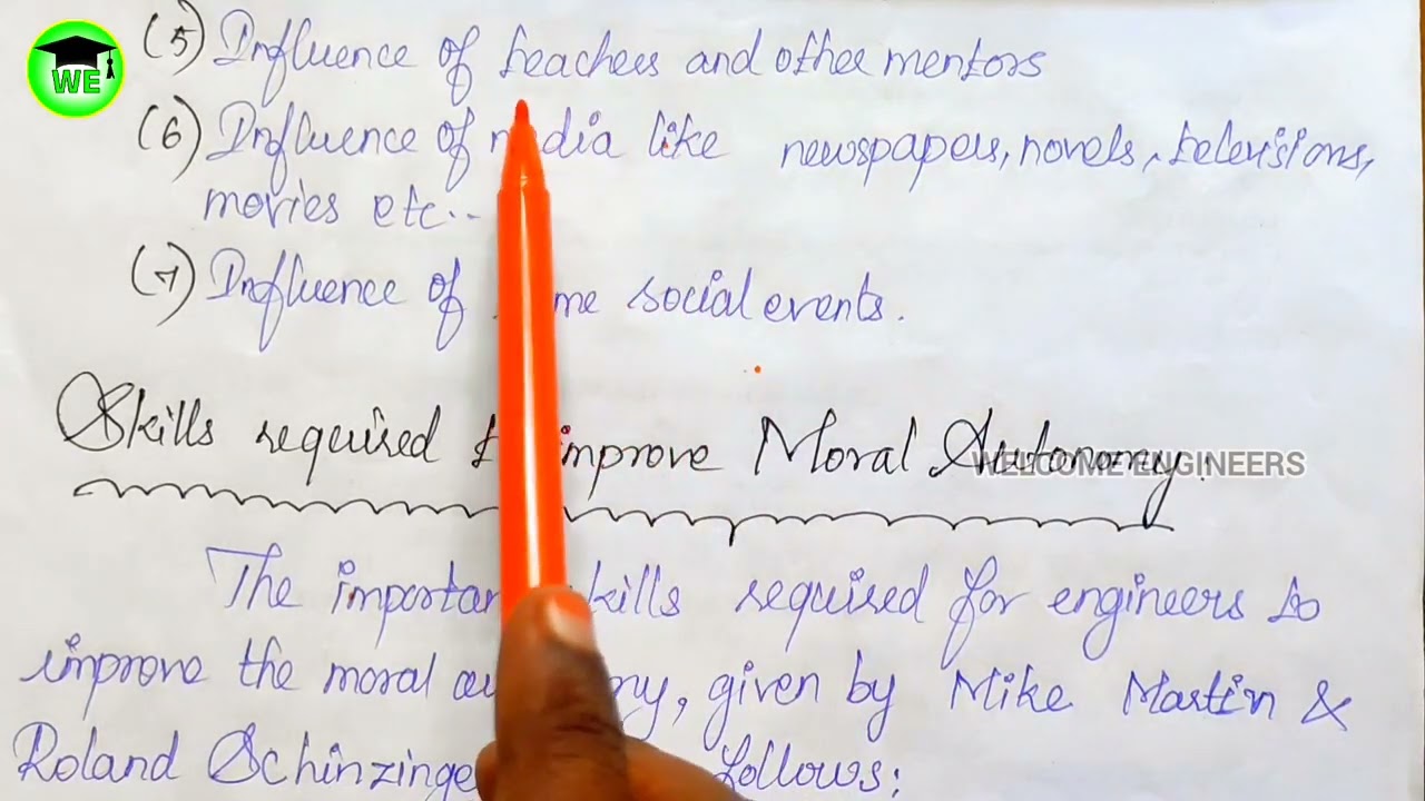 Moral Autonomy | UNIT -2 Engineering Ethics | GE8076 | Professional ethics in engineering #GE8076